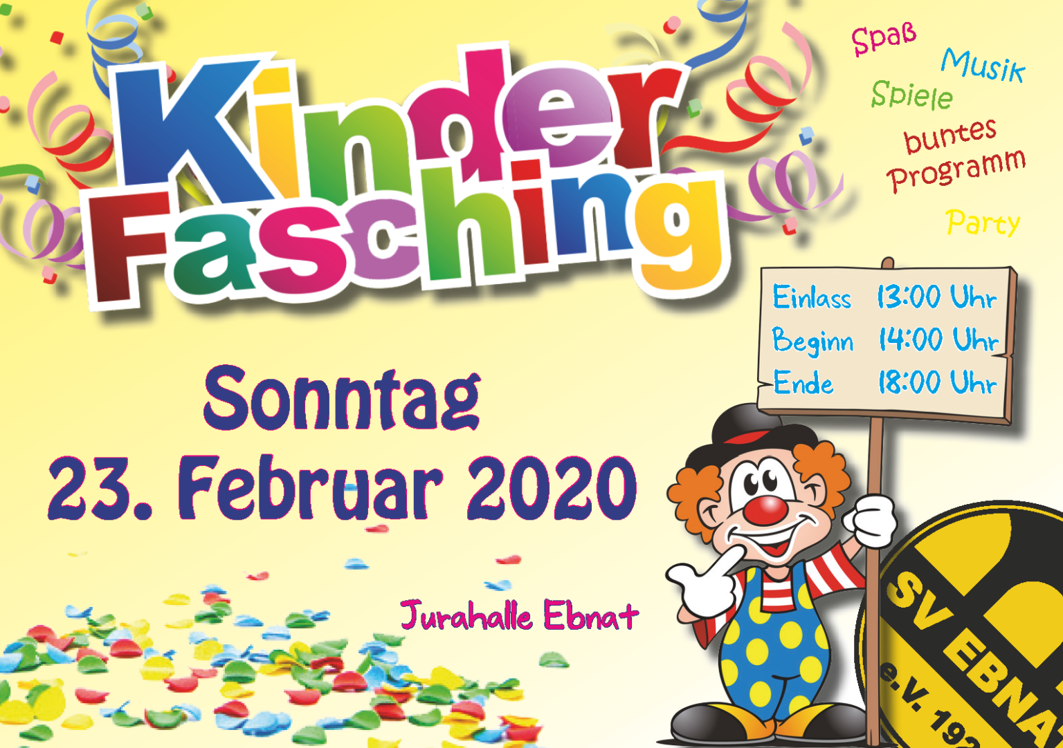 Kinderfasching – SV Ebnat